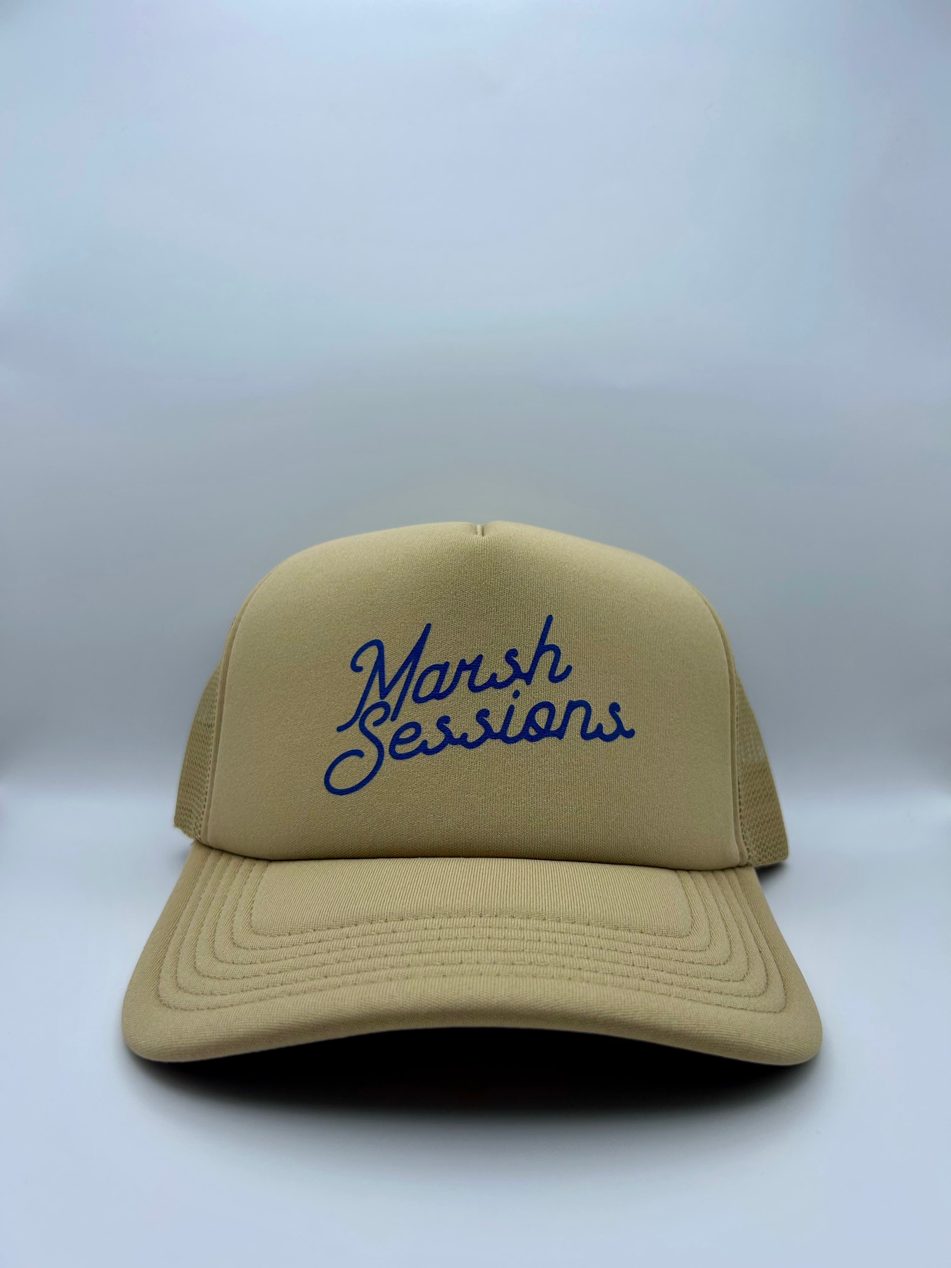 Foamie Trucker - Tan/Blue – Marsh Sessions